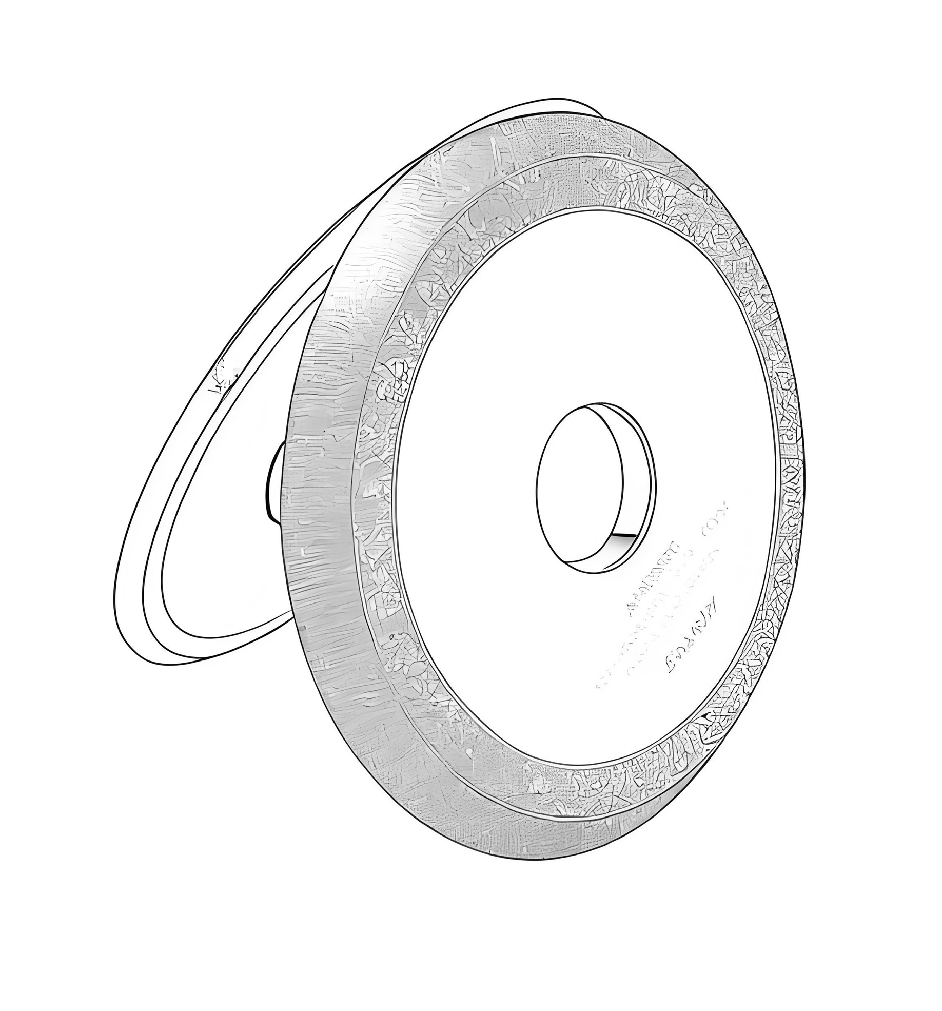 Diamond V-Shaped Wheel | Precision Angular Cuts & Engraving – Hans ...